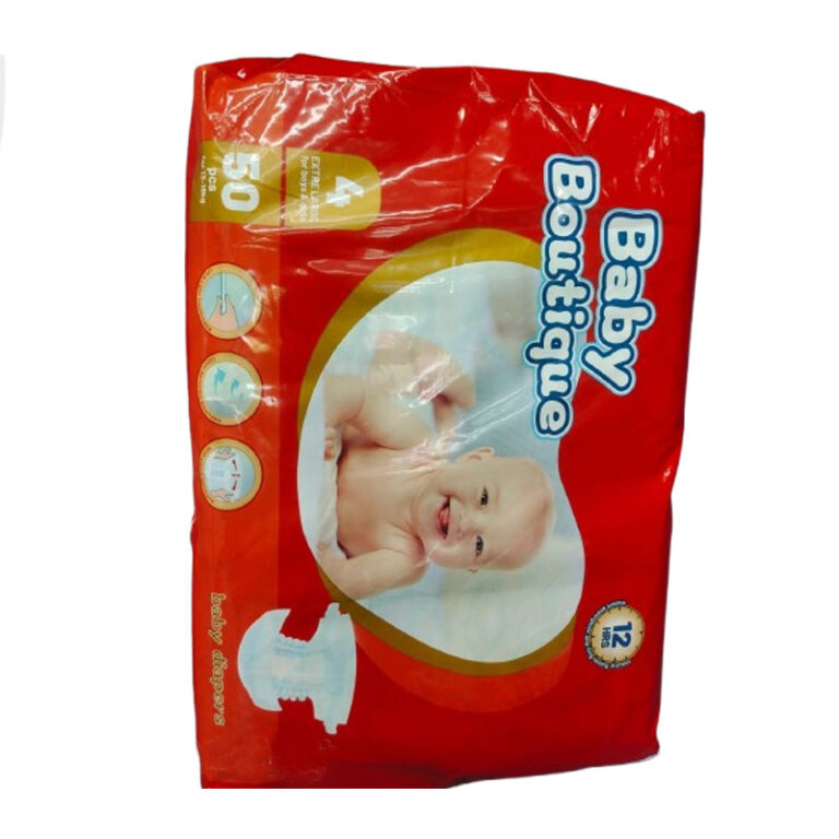 Baby Boutique Diapers - Extra Large (50 Pcs) - The Nappy Factory