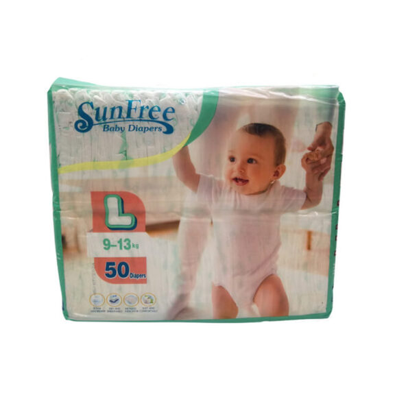 SunFree Baby Diapers Large (50 Pack – The Nappy Factory